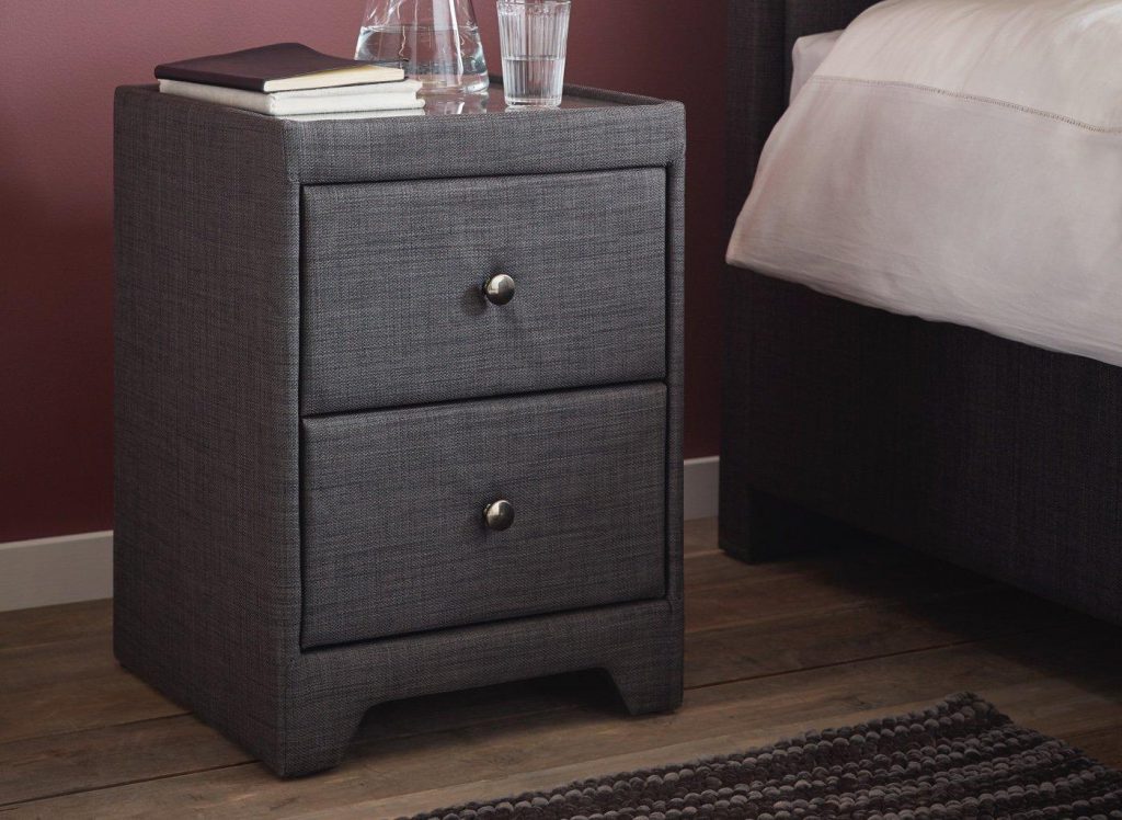 Kimberley Upholstered Bedside Table - Sleep Safe Sleep Sound